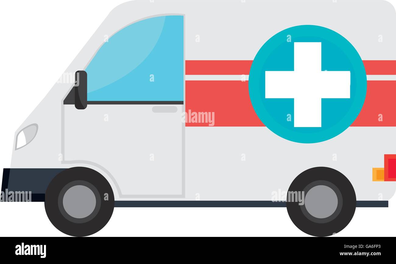 Ambulance emergency vehicle with cross symbol Stock Vector Image & Art ...