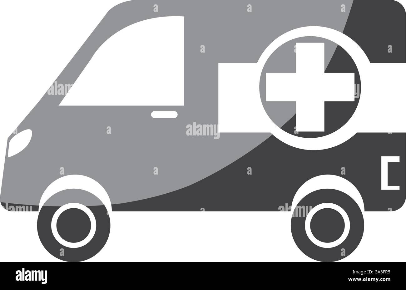 Ambulance emergency vehicle with cross symbol Stock Vector Image & Art ...
