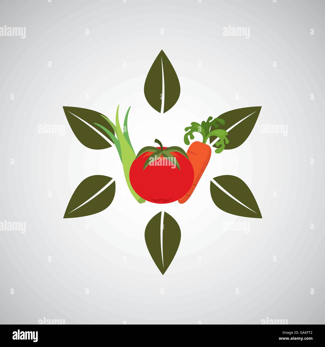healthy food organic product isolated icon design Stock Vector Image ...