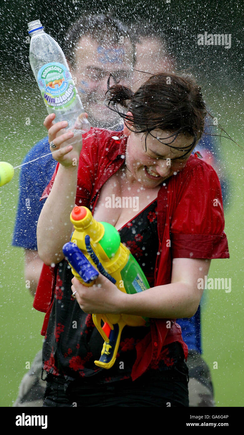 Brighton's largest ever water fight Stock Photo - Alamy