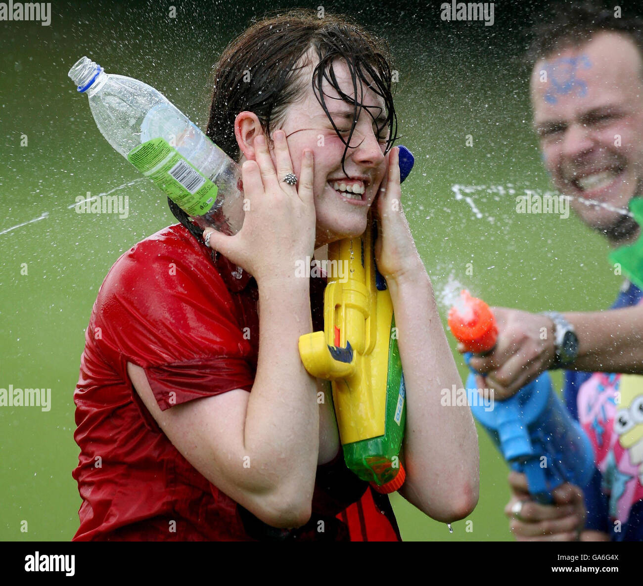 Brighton's largest ever water fight Stock Photo - Alamy