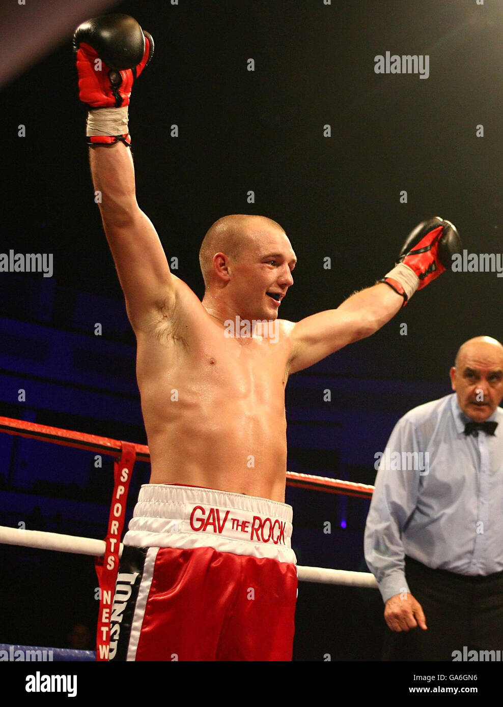 Wales' Gavin Rees celebrates after beating Frances' Souleymane M'baye ...