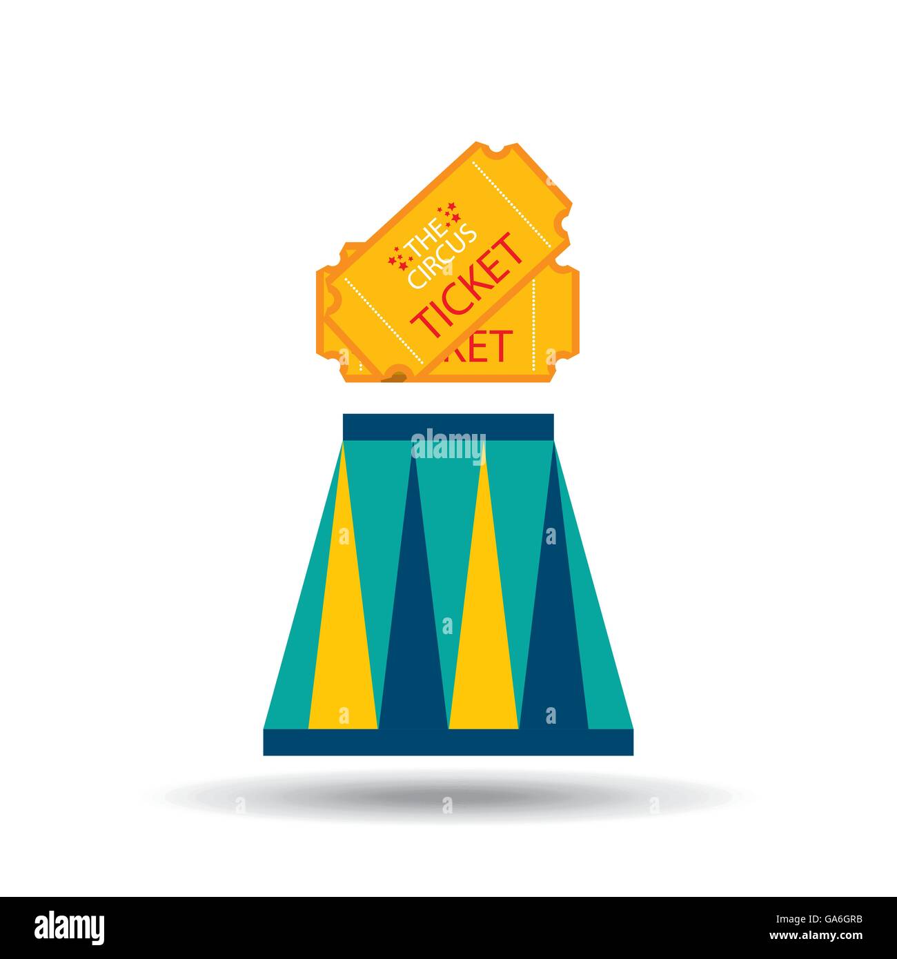 Magic poster invitation circus Cut Out Stock Images & Pictures - Alamy