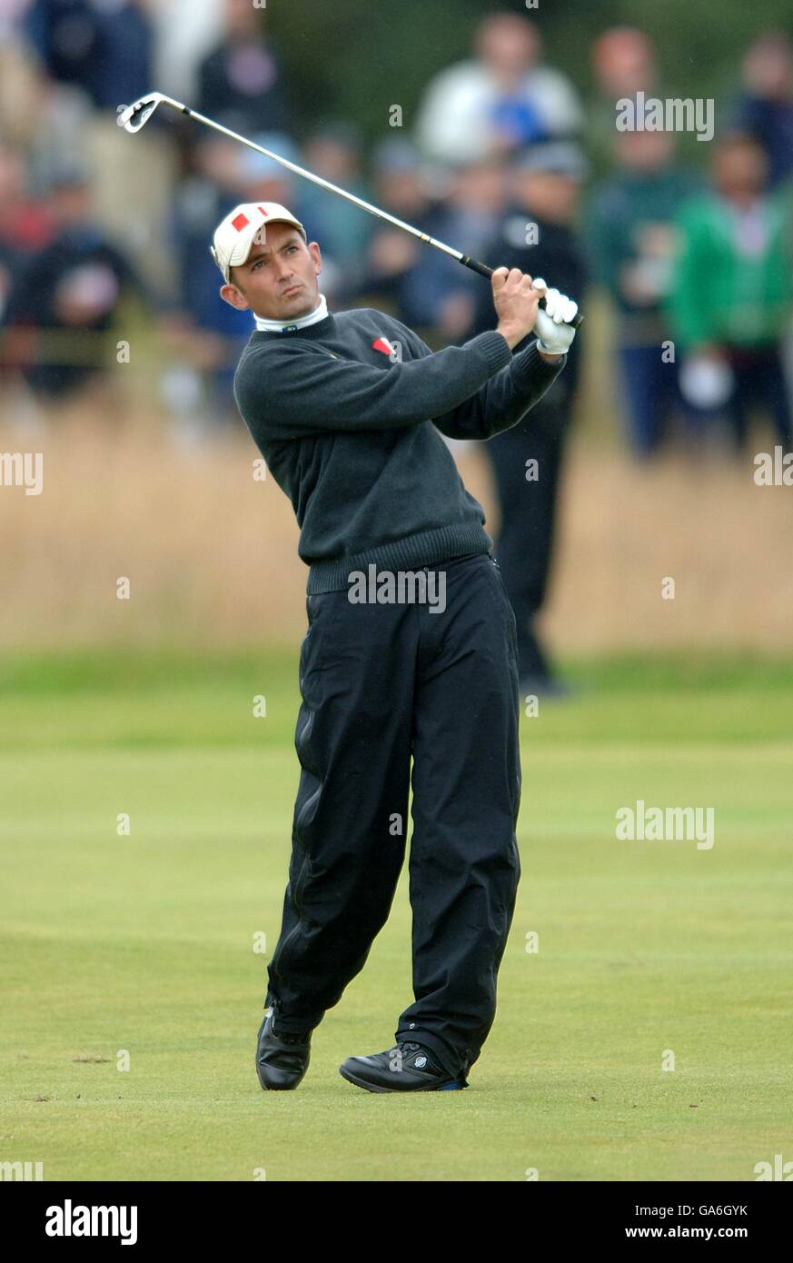 Markus Brier in action during The Open Championship at the Carnoustie ...
