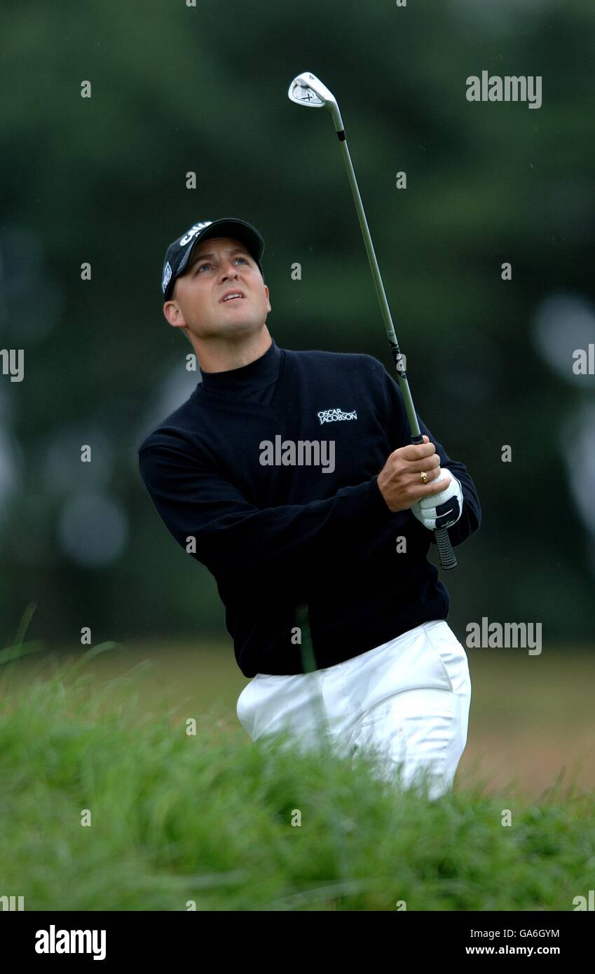 Niclas Fasth in action during The Open Championship at the Carnoustie ...