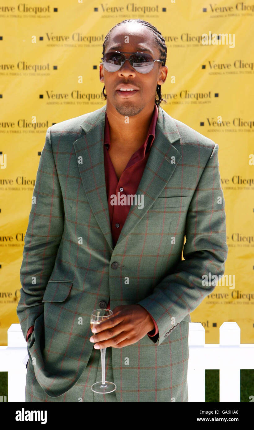 Singer Lemar arrives at Cowdray Park Polo Club in Midhurst, Sussex, for ...