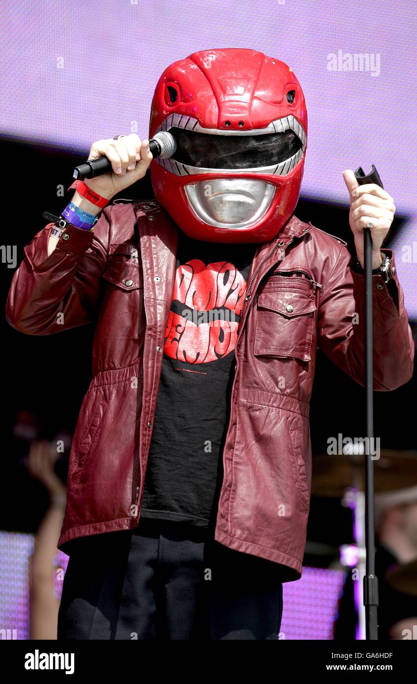 Gruff Rhys of the Super Furry Animals performing at T4 On The Beach, in ...