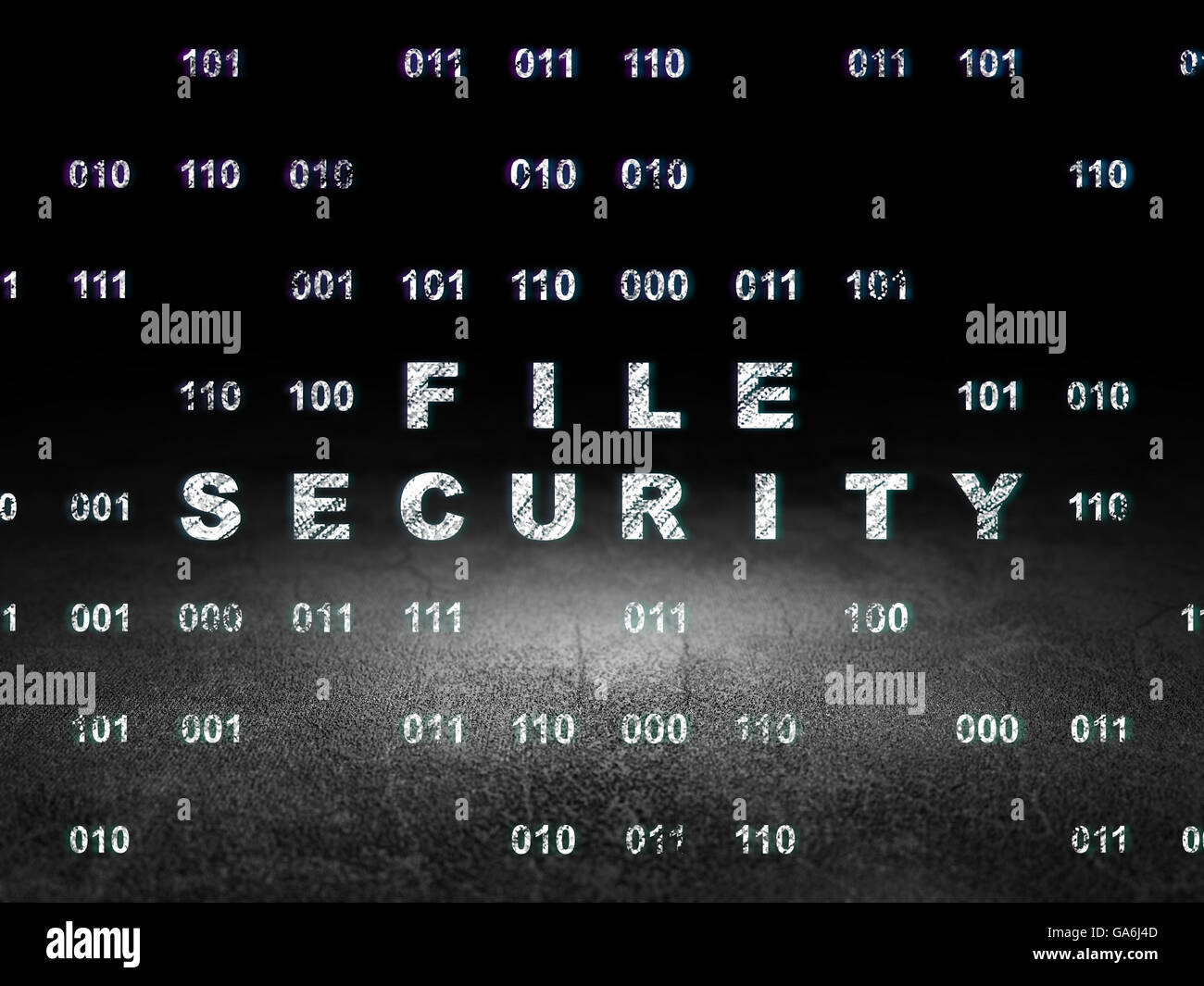 Protection concept: File Security in grunge dark room Stock Photo - Alamy