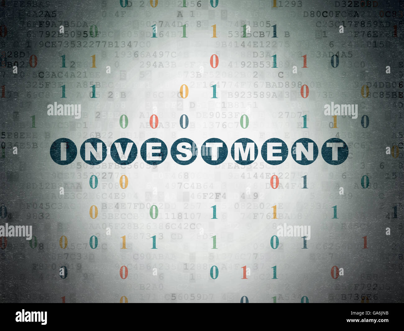 Business concept: Investment on Digital Data Paper background Stock ...