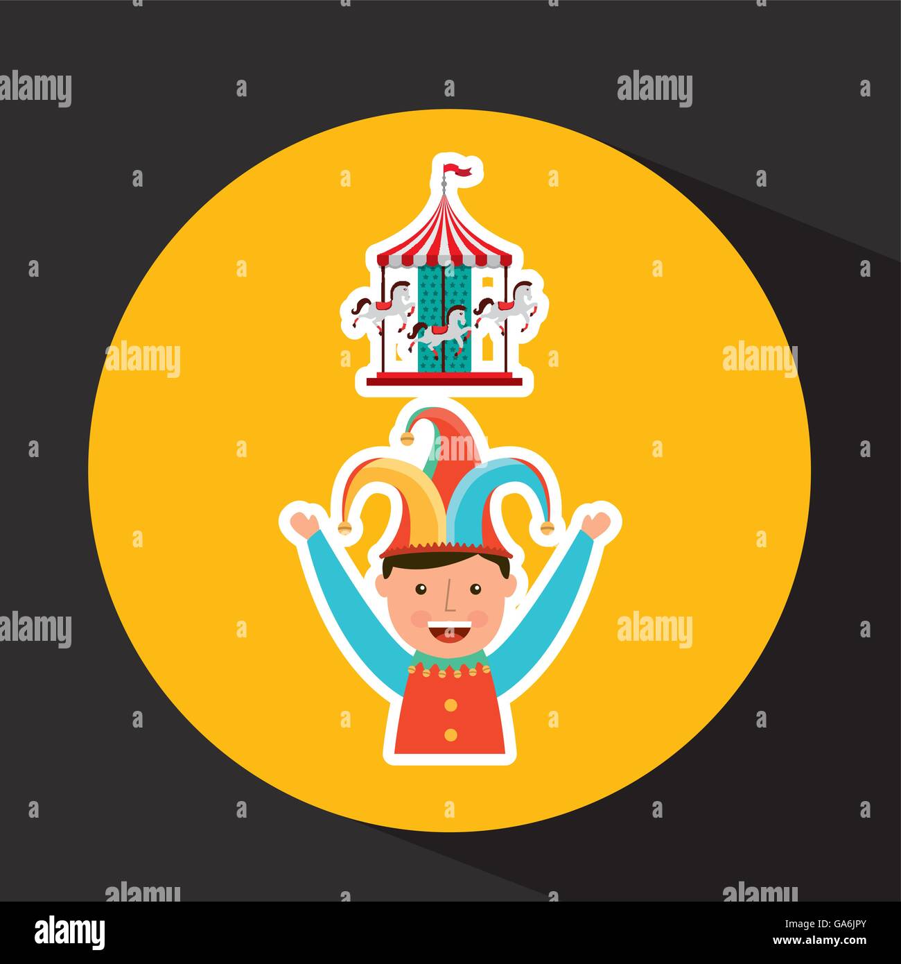 circus juggler isolated icon design Stock Vector Image & Art - Alamy