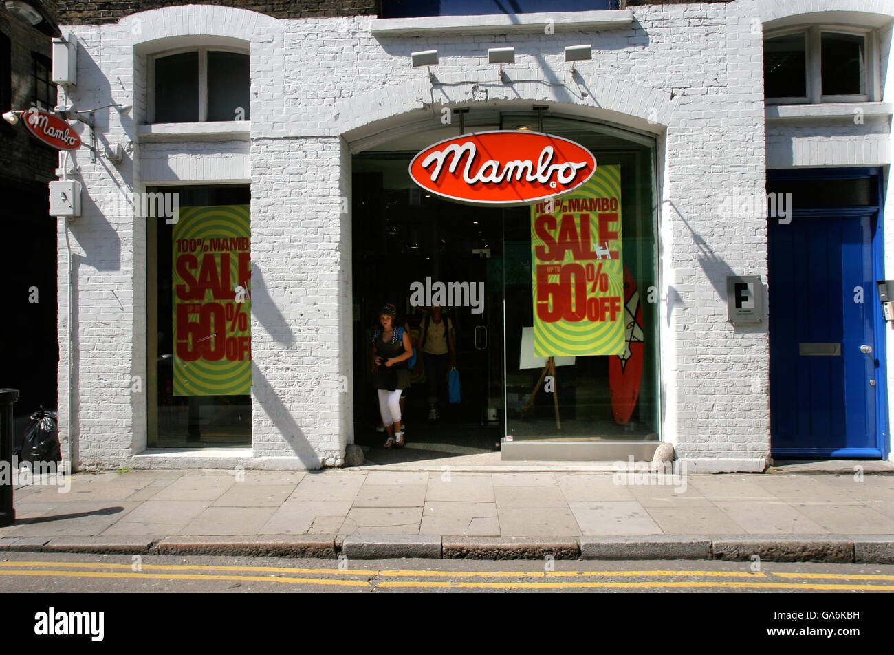General view of a Mambo clothing outlet in Covent Garden, central ...