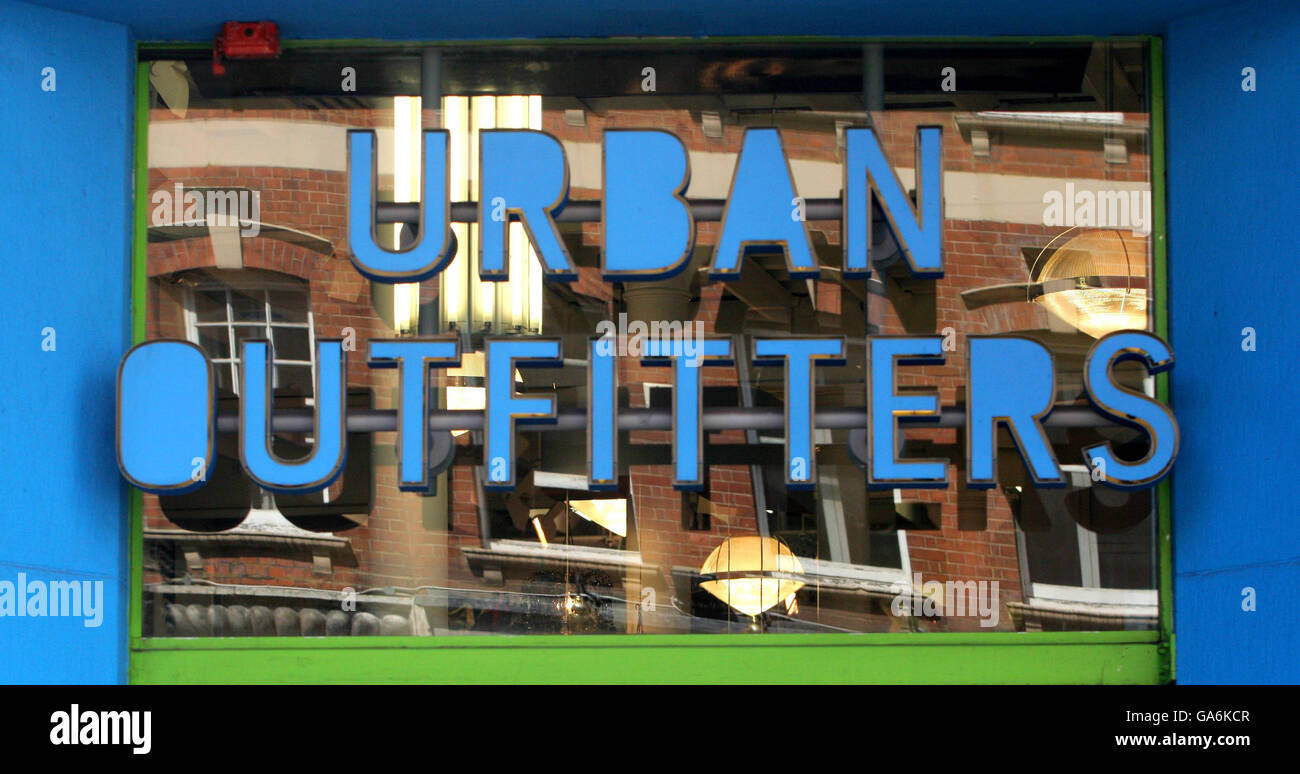 General view of an Urban Outfitters outlet in Covent Garden, central ...