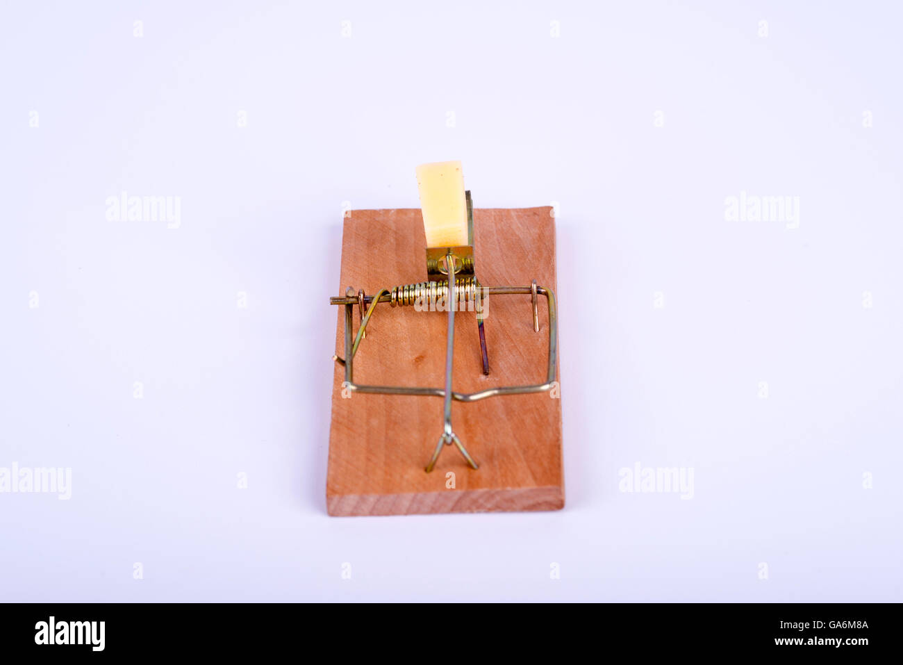 Photo of mouse trap on white background Stock Photo - Alamy