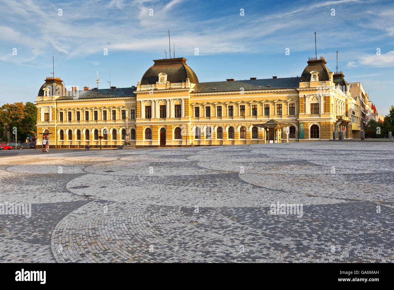 Museum of Nitra region located in a square opposite the theatre Stock ...
