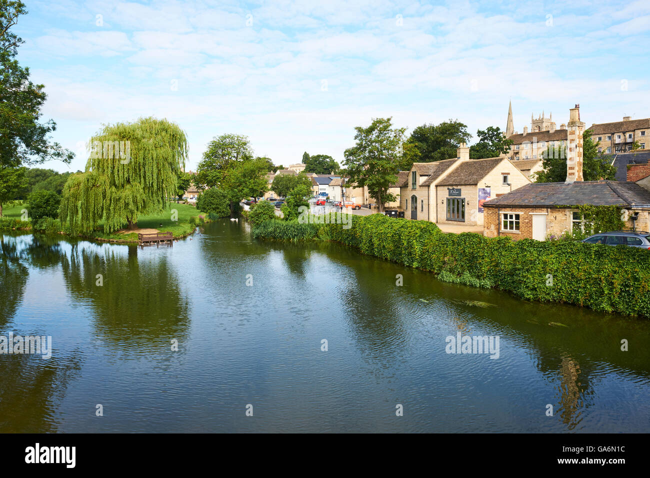 View Towards Town Meadows From Town Bridge Stamford Lincolnshire UK ...