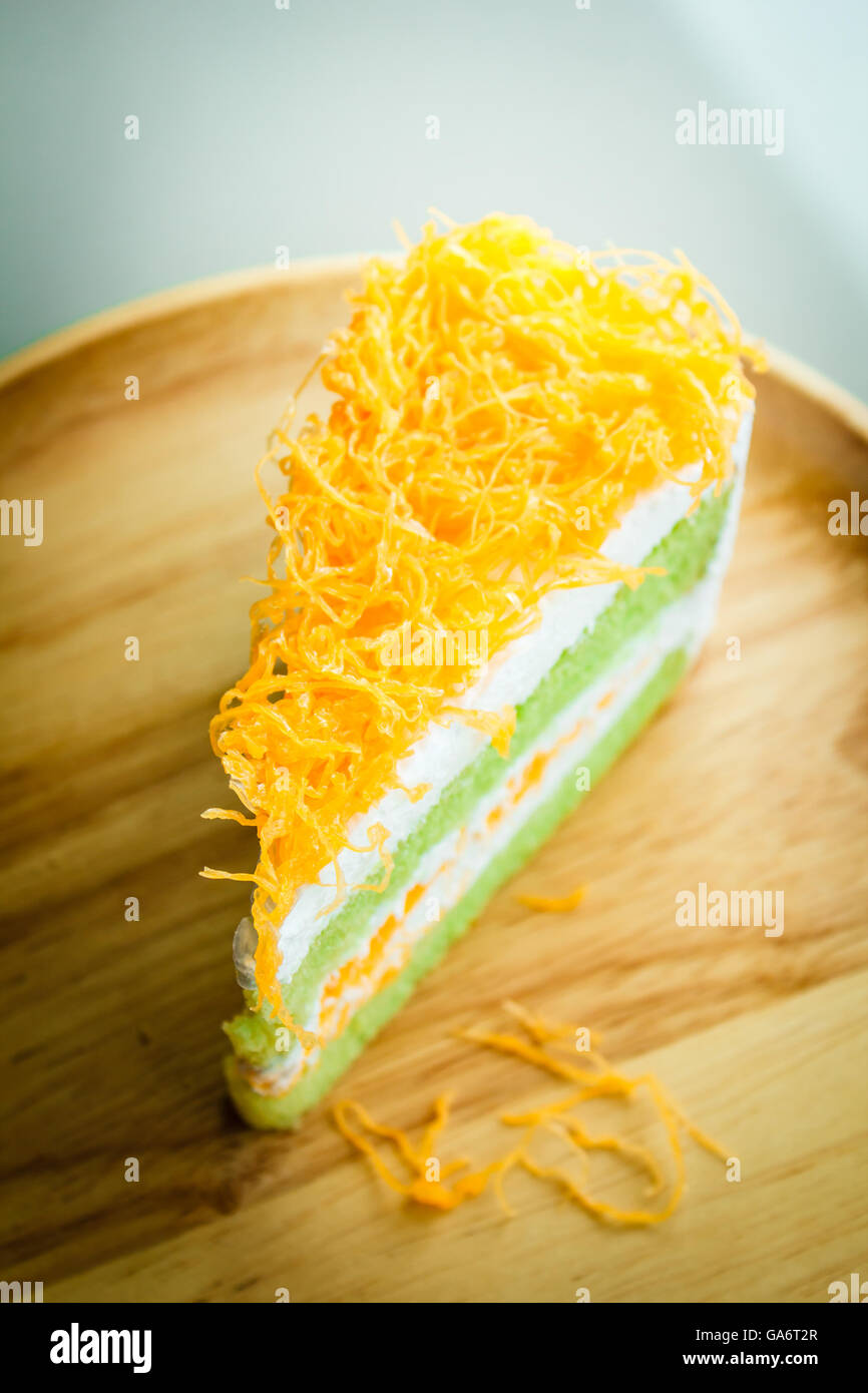 Foi thong cake, thai dessert Stock Photo - Alamy