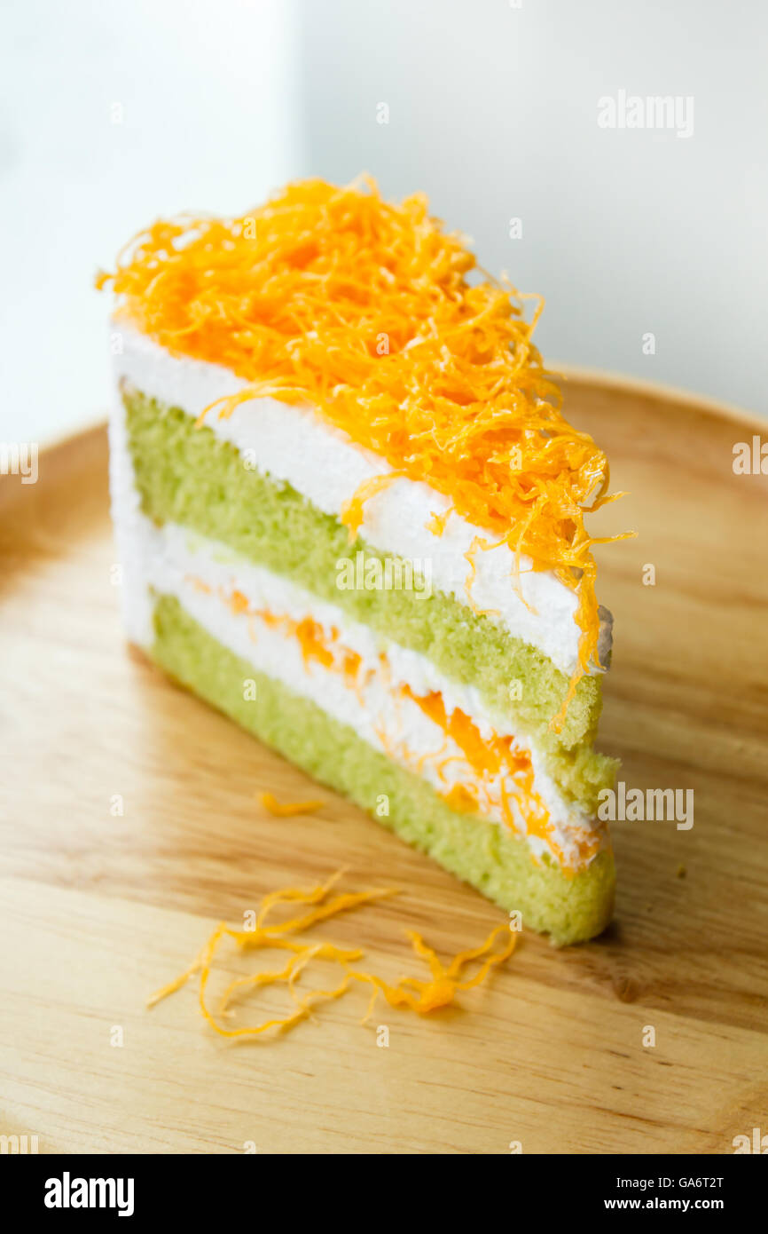 Foi thong cake, thai dessert Stock Photo - Alamy