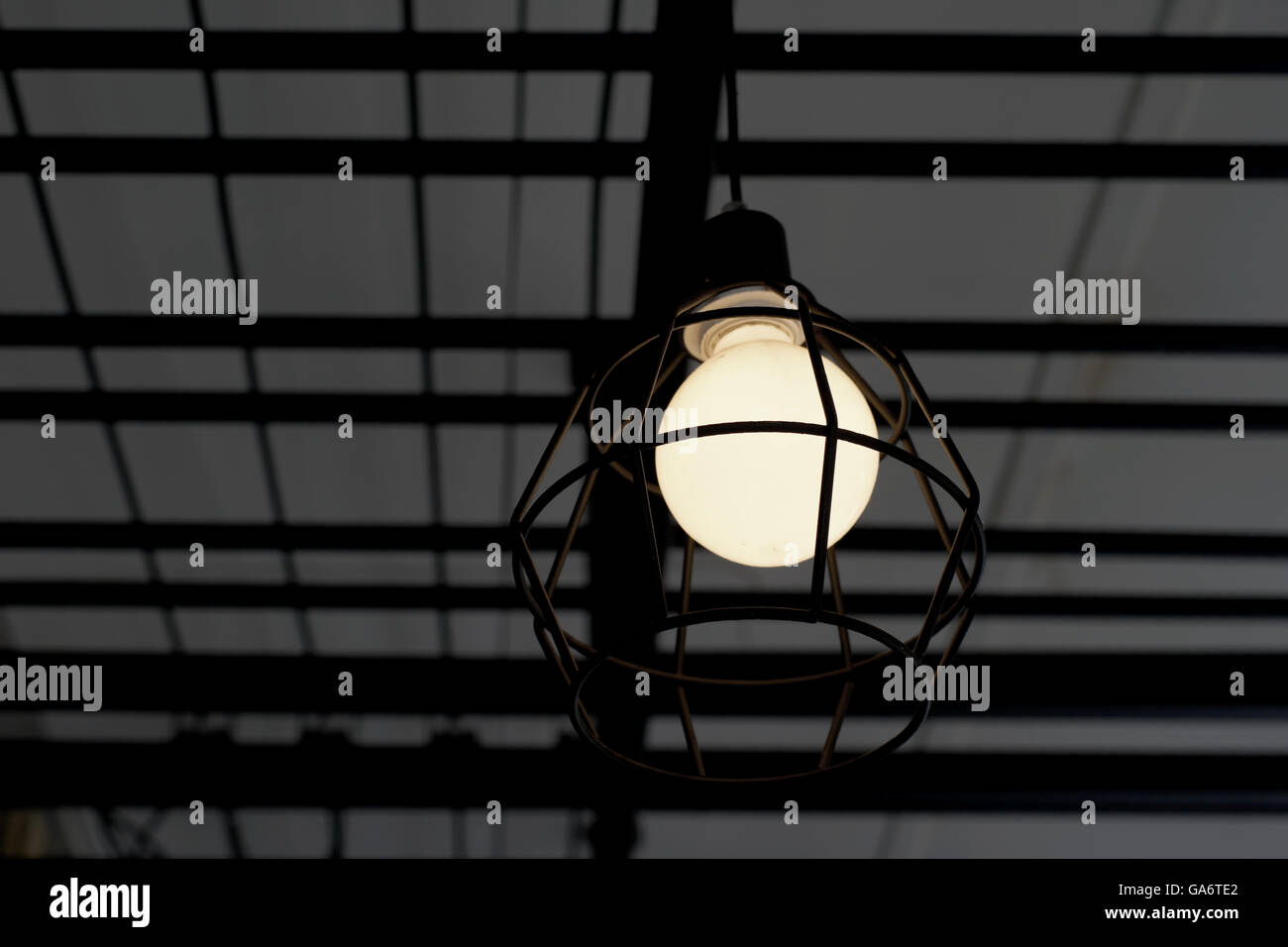 Light bulbs on ceiling hi-res stock photography and images - Alamy