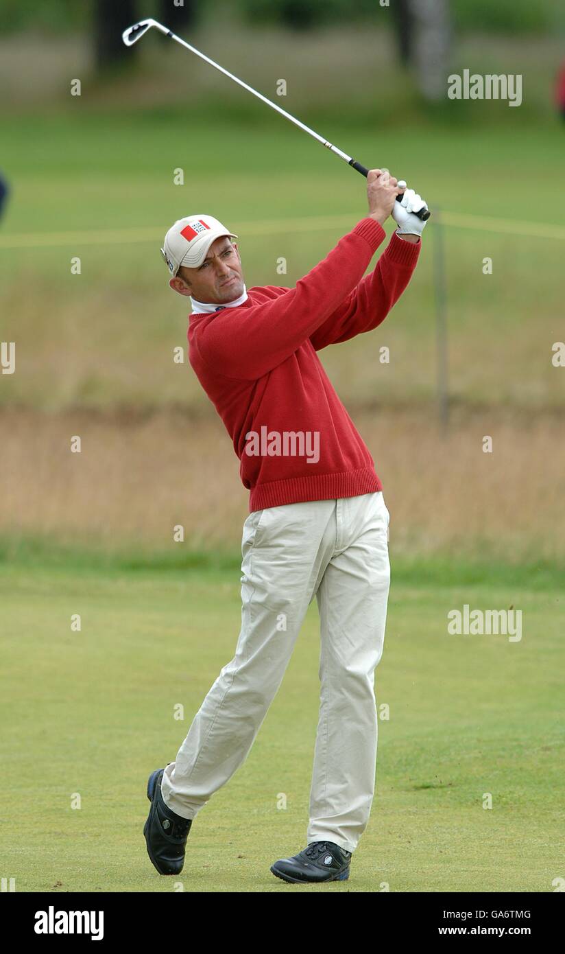 Markus Brier in action during The Open Championship at the Carnoustie ...
