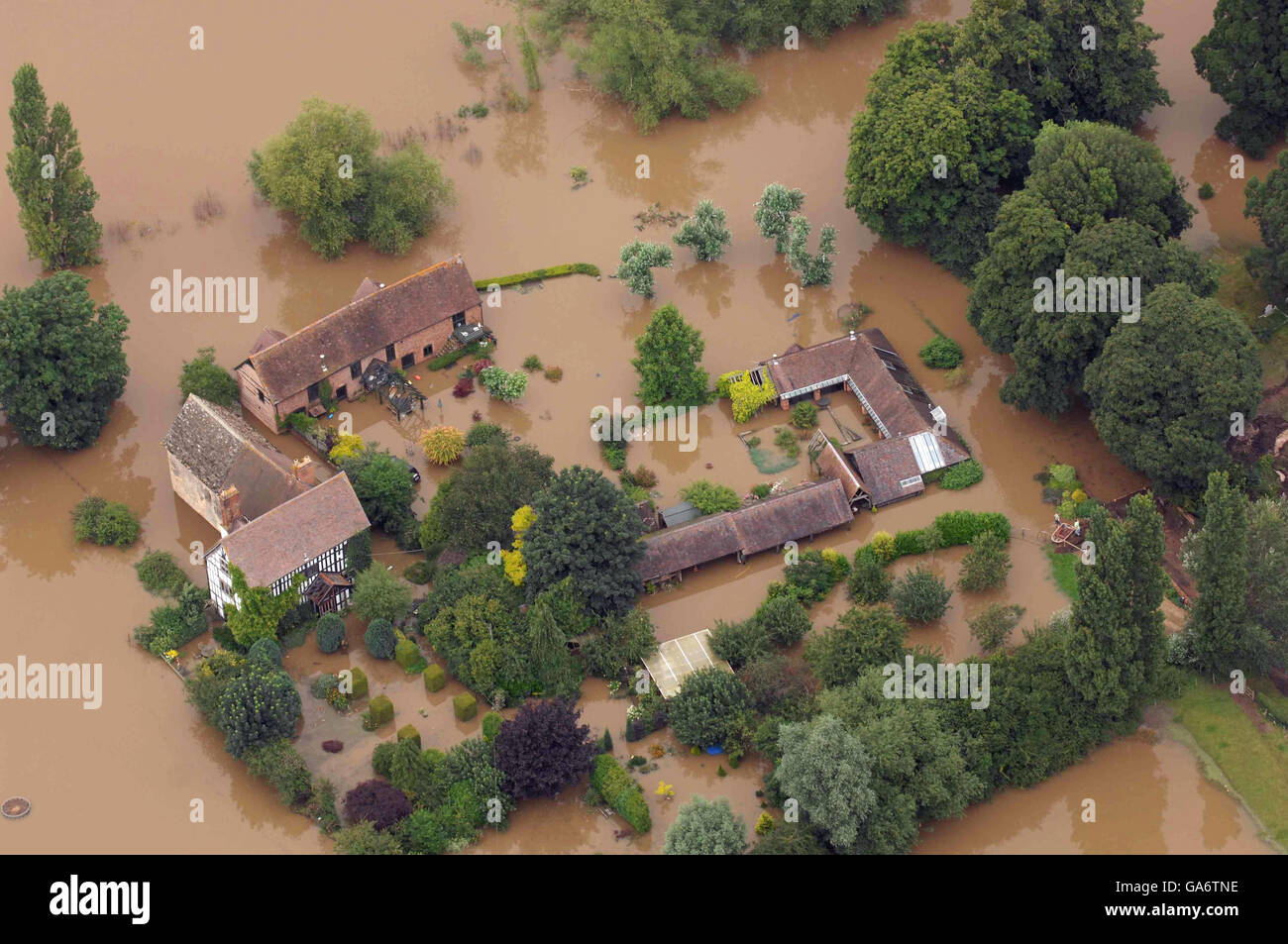 Aerial view flood houses england hi-res stock photography and images ...