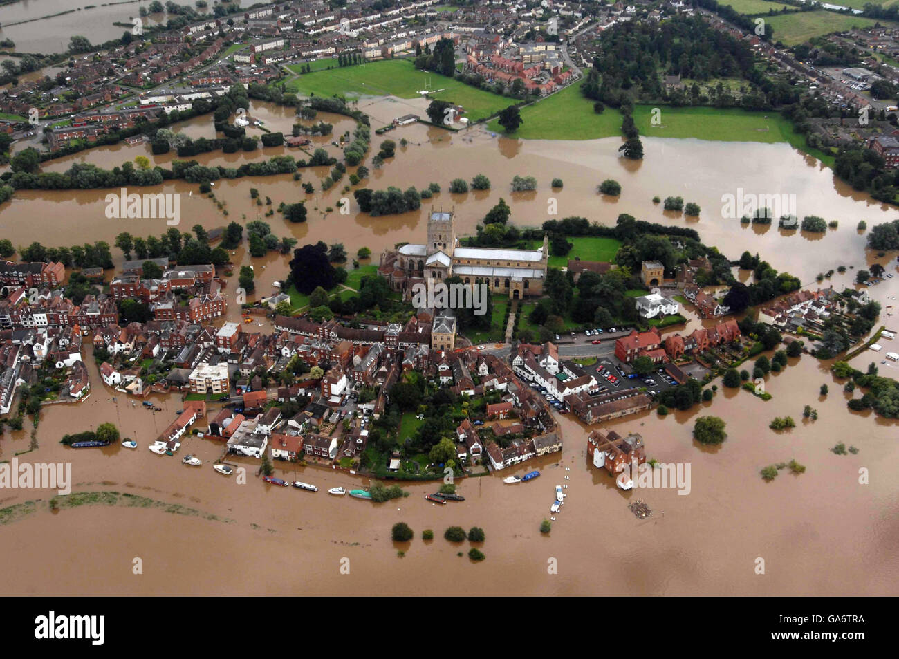 Aerial view flood houses england hi-res stock photography and images ...