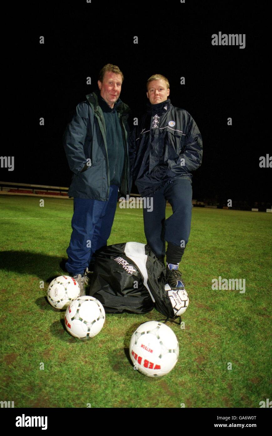 Hucknall Town's manager Phil Starbuck and father-in-law Sammy Chapman ...