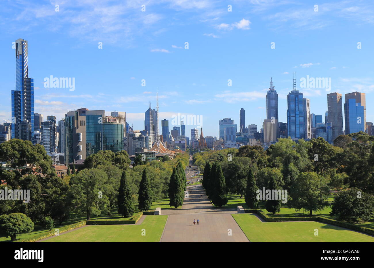 Melbourne Cityscape Australia Stock Photo - Alamy