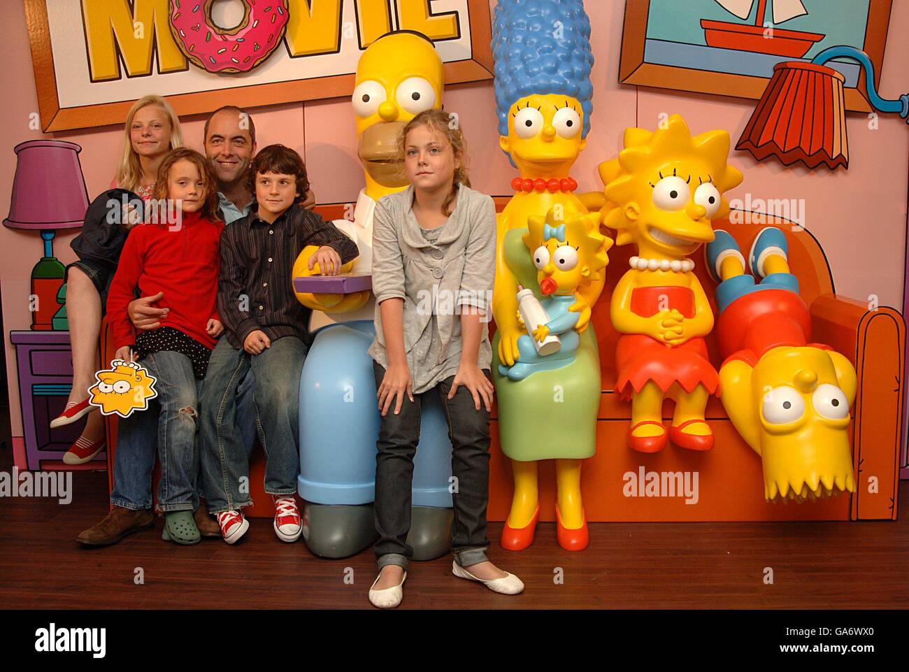 The Simpsons Movie UK Premiere - London Stock Photo - Alamy
