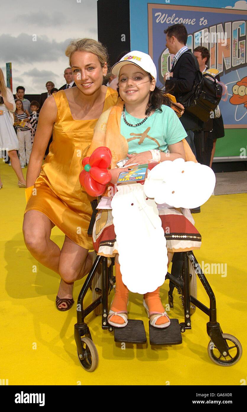 Lady Isabella Hervey arrives for the UK Premiere of The Simpsons Movie ...