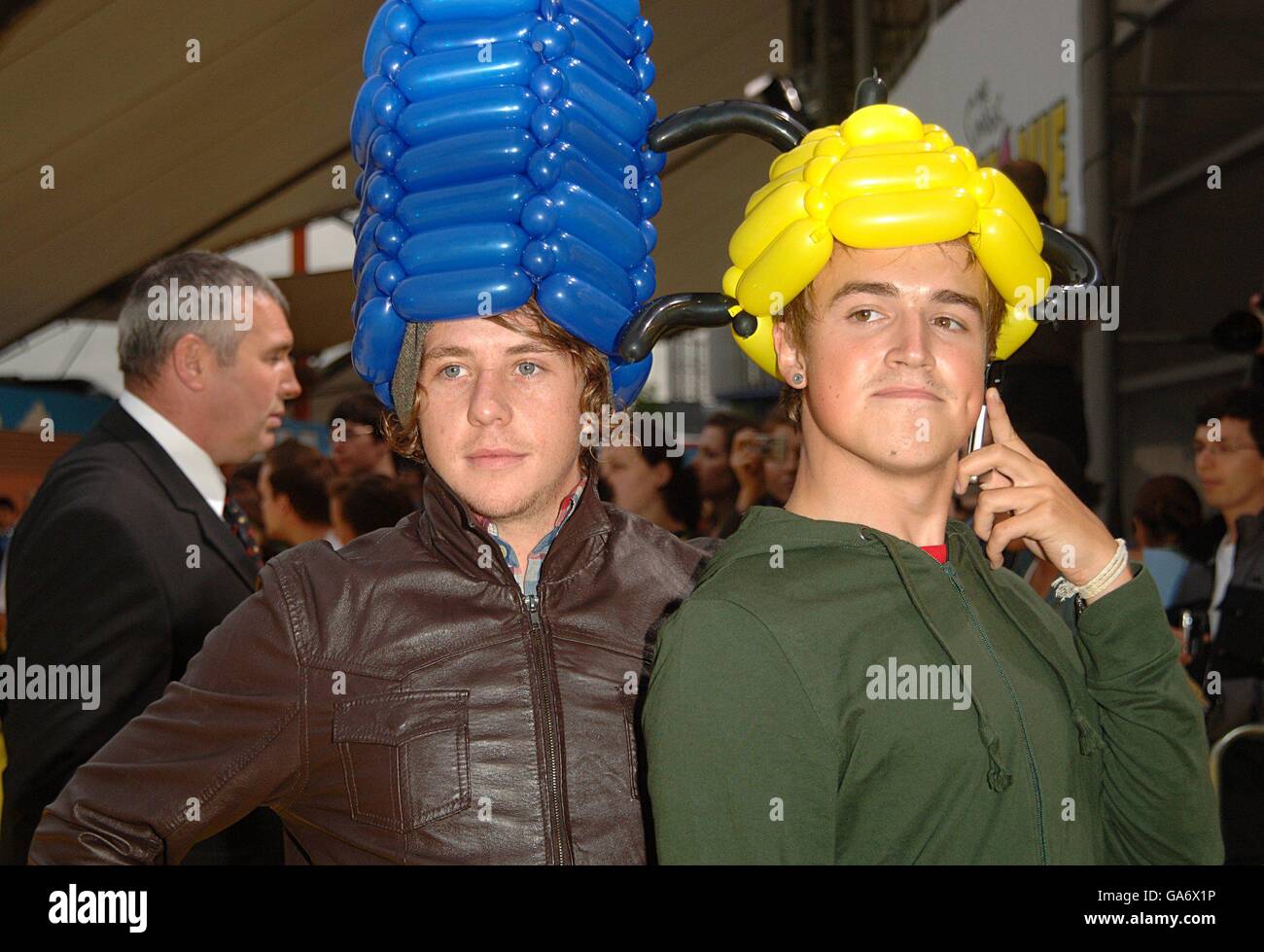The Simpsons Movie UK Premiere - London Stock Photo - Alamy