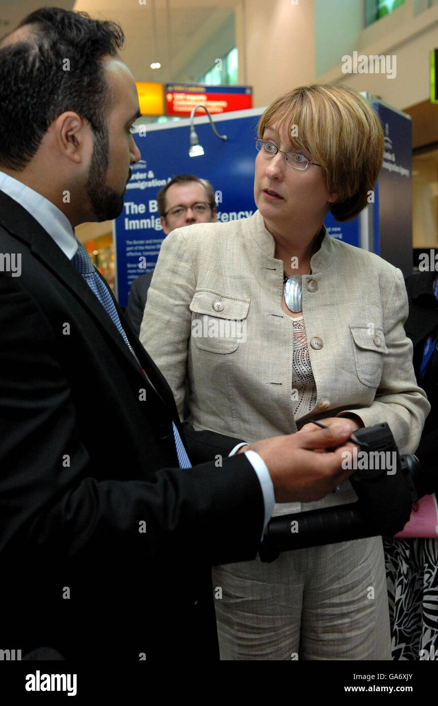 Home Secretary backs tough borders Stock Photo - Alamy