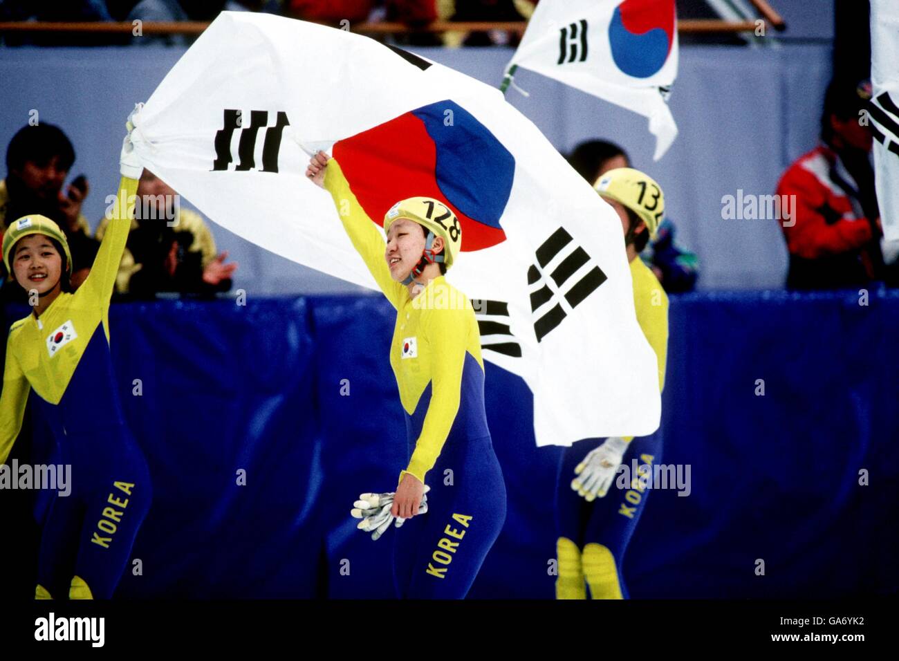 South Korea's (l-r) Kim So-Hee, Chun Lee-Kyung and Won Hyekyung ...