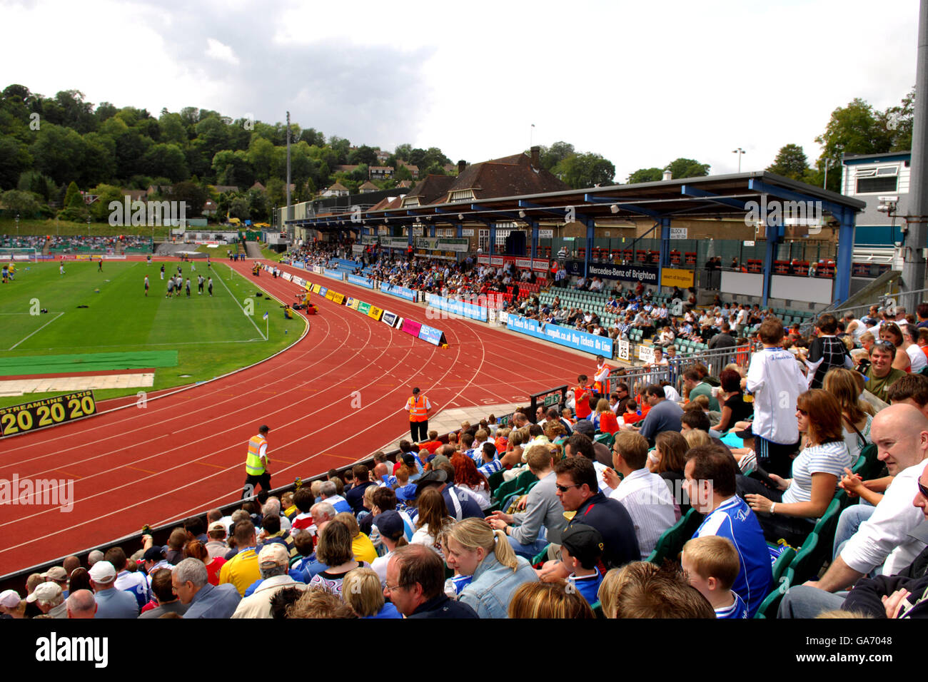 General view of the Withdean Stadium, home of Brighton & Hove Albion ...