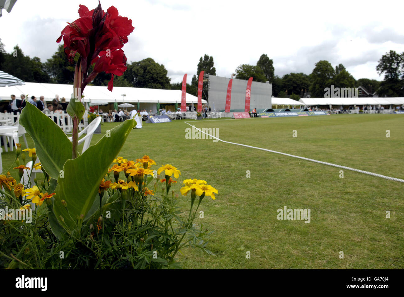 General view of guildford cricket ground during the match hi-res stock ...