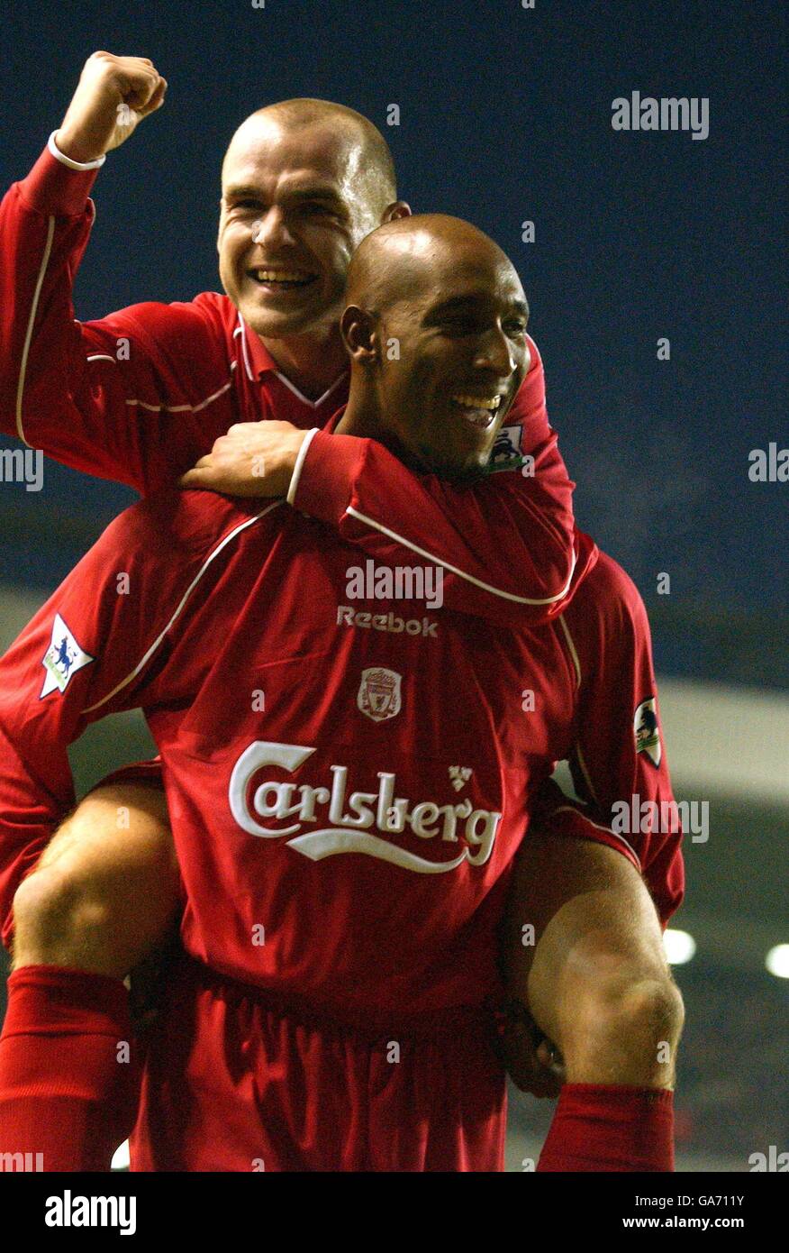 Danny murphy liverpool celebrates hi-res stock photography and images ...