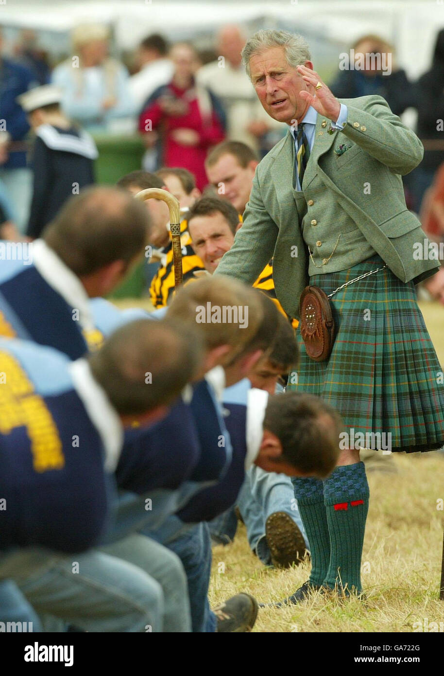 Prince Charles acts as judge during some of the events at the Mey Games ...