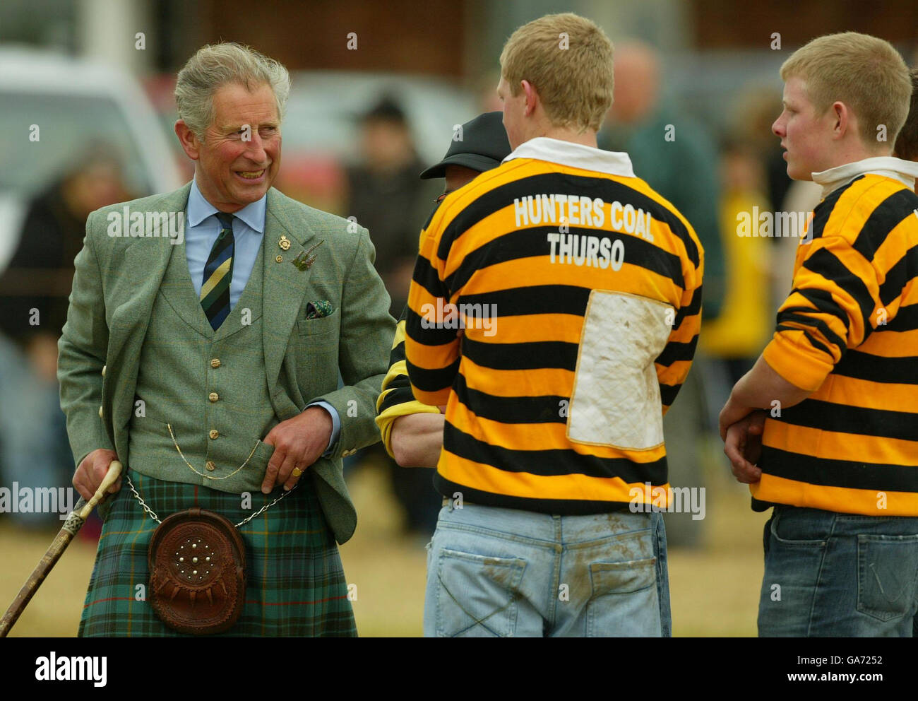 Royal kilt smiling walking stick prince of wales prince charles hi-res ...