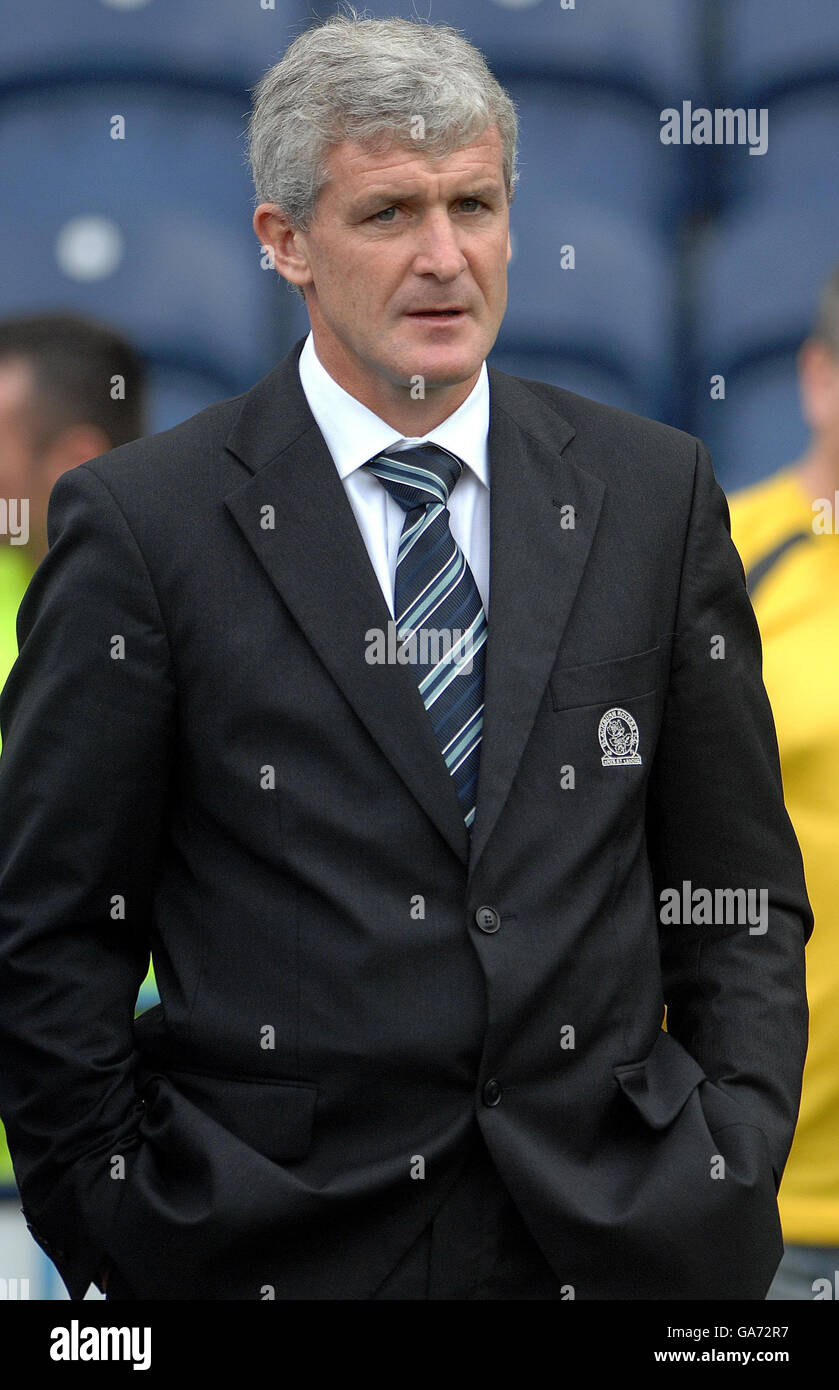 Blackburn Rovers Manager Mark Hughes before the pre-season friendly at ...