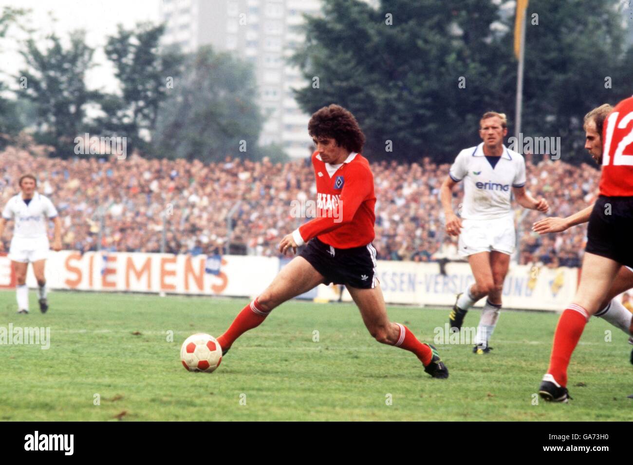 German Soccer - SV Hamburg. Kevin Keegan, SV Hamburg Stock Photo - Alamy