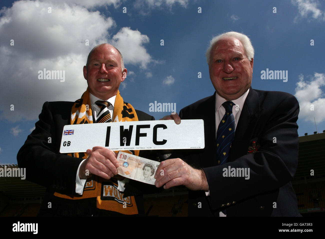 10 to Sir Jack Hayward (right) who returns by handing over his car ...