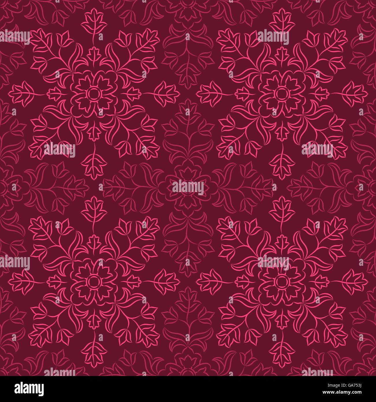 Indian Floral Pattern Stock Vector Image & Art - Alamy