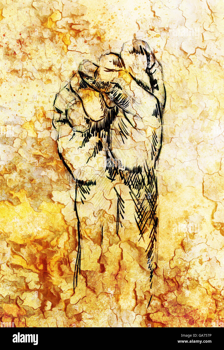 Angry protest fist sketch hi-res stock photography and images - Alamy