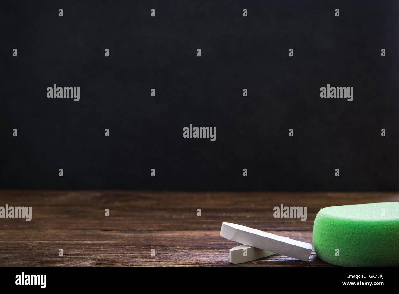 empty classroom chalkboard, template design Stock Photo - Alamy