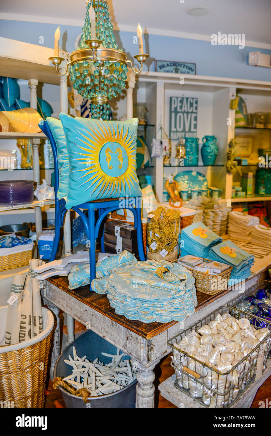 Interior of the Fanta Sea store's merchandise on St. Armand's Circle in ...