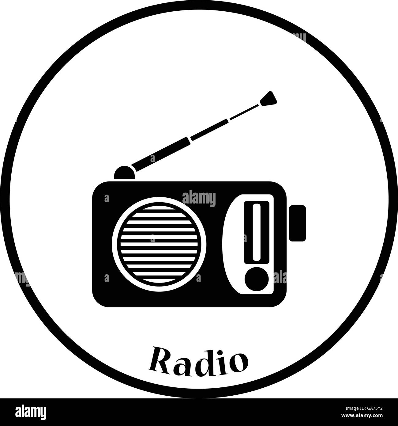 Antenna design for shortwave radio Black and White Stock Photos ...
