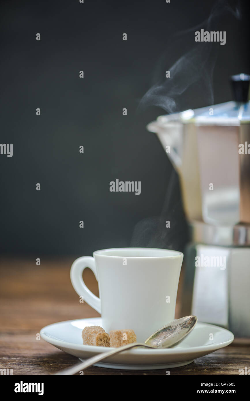 Brewing coffee in moka pot hi-res stock photography and images - Alamy