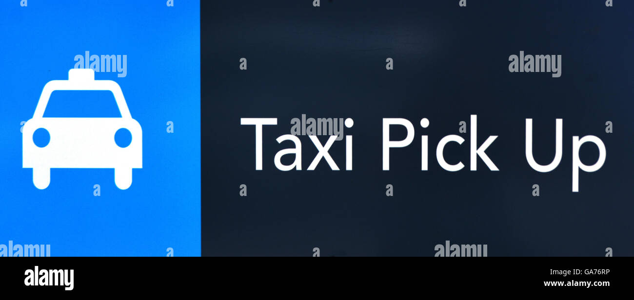 Airport Driver Waiting Sign High Resolution Stock Photography and ...