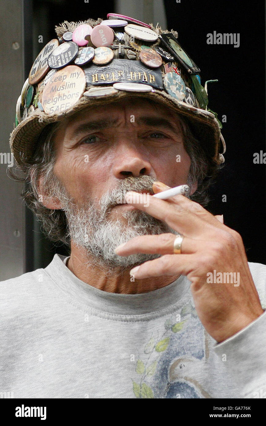 Peace campaigner brian haw outside city of westminster magistrates ...