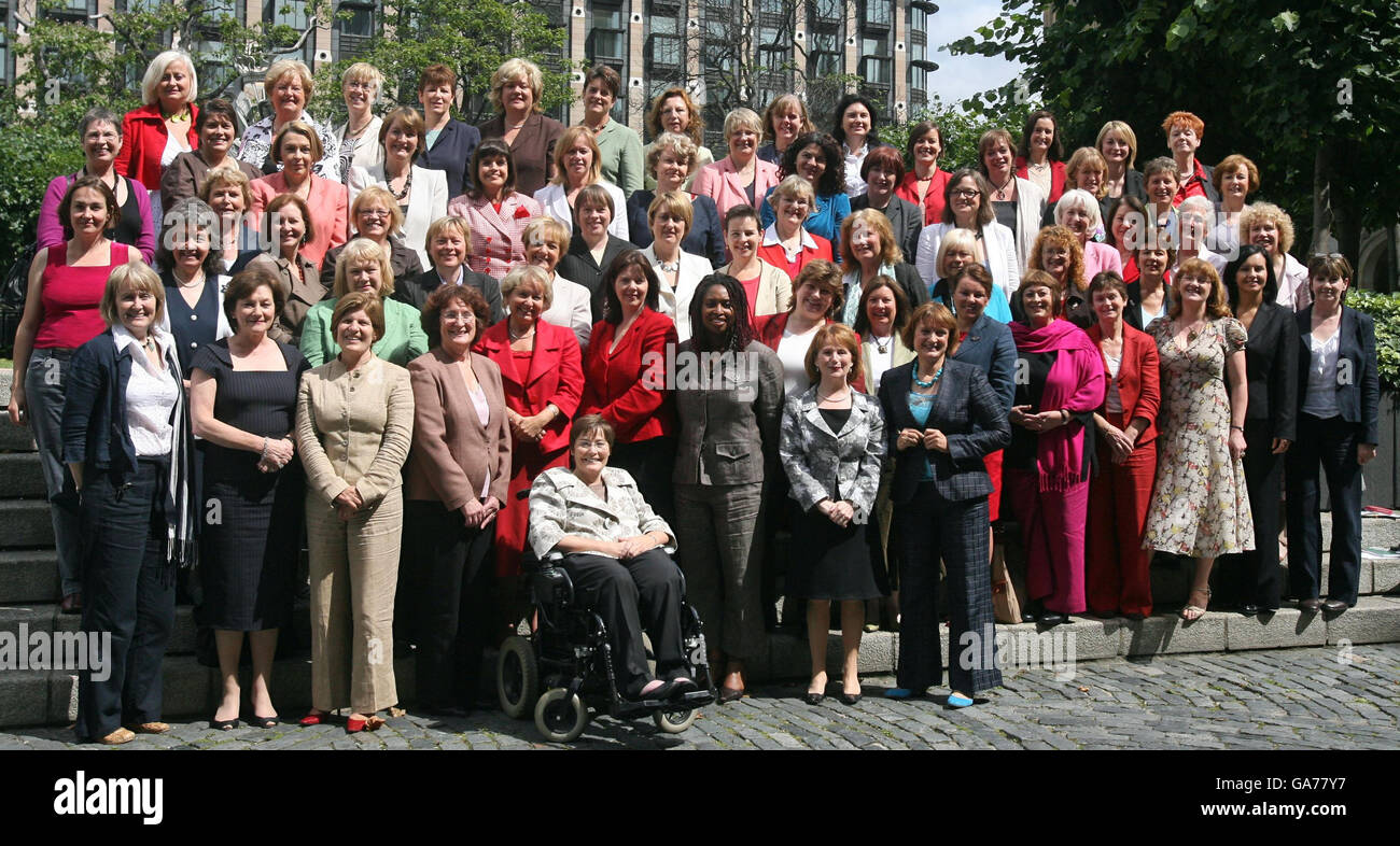 A group picture of some of Labour's women MP's outside Parliament today ...