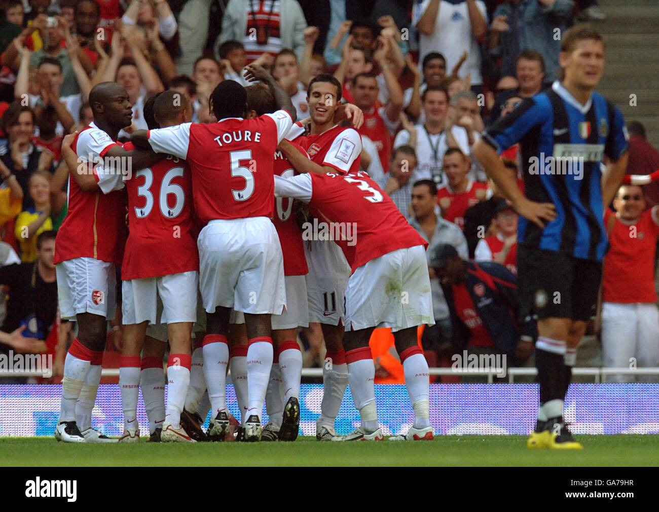 Soccer - Emirates Cup - Arsenal v Inter Milan - Emirates Stadium Stock ...